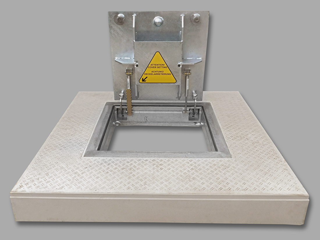 Cover locking mechanisms for WAD III - Lübbering Umwelttechnik GmbH
